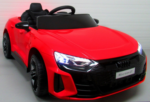 AUDI E-Tron GT Czerwony Auto na akumulator EVA Skóra pilot > Sklep ...